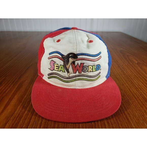 Accessories | Vtg 9s Sea World Hat Snapback Cap Shamu Adventure Park ...